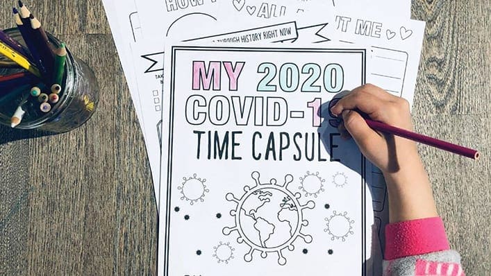 Mom Creates Time Capsule Worksheets for Families During COVID-19 Pandemic