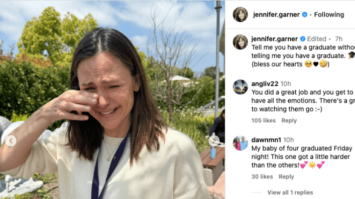 Jennifer Garner Graduation | For Every Mom